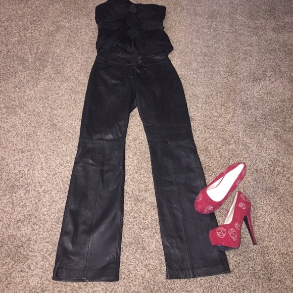Cache | Pants & Jumpsuits | Cache Leather Pants | Poshmark
