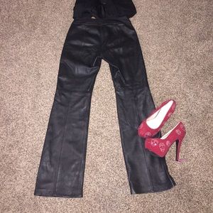 Cache | Pants & Jumpsuits | Cache Leather Pants | Poshmark