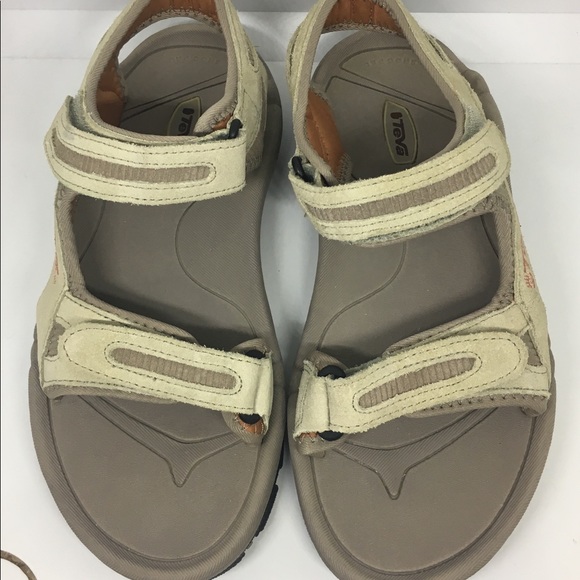 Teva | Shoes | Teva Spoiler River Rubber Sandals Sz 7 Tan Suede | Poshmark