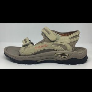 Teva | Shoes | Teva Spoiler River Rubber Sandals Sz 7 Tan Suede | Poshmark