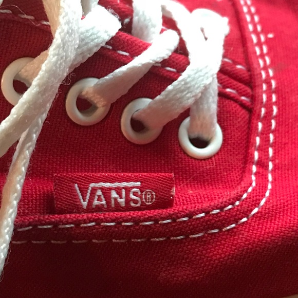 Vans | Shoes | Vans Off The Wall Red Mens Tennis Shoe | Poshmark