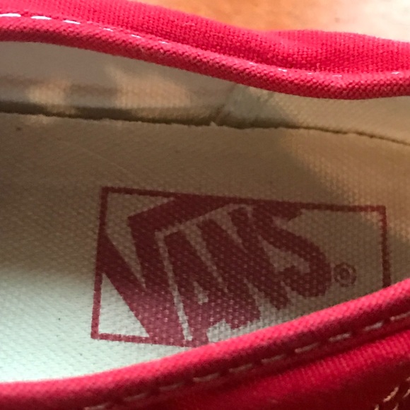 Vans | Shoes | Vans Off The Wall Red Mens Tennis Shoe | Poshmark