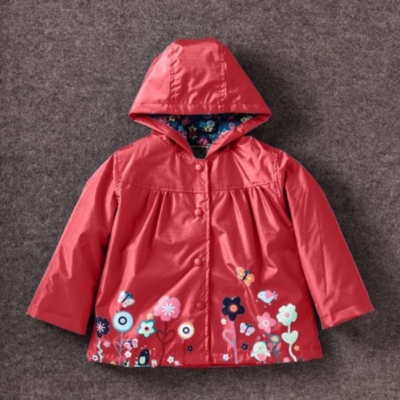 Jackets & Coats | Flowerprintfullylinedtoddlerraincoat Flower | Poshmark