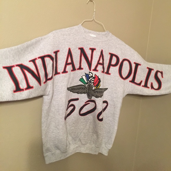 Shirts | Rare 9s Sweatshirt Indianapolis 500 Race Vintage | Poshmark