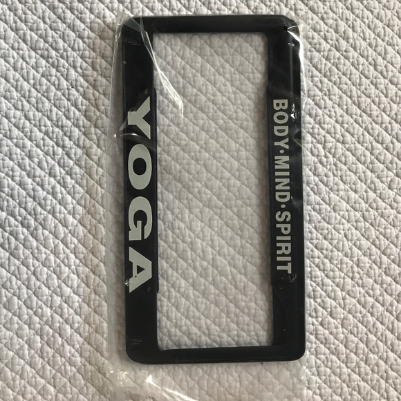Other | Yoga Body Mind Spirit License Plate Holder | Poshmark