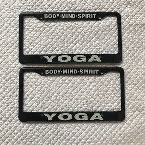 Other | Yoga Body Mind Spirit License Plate Holder | Poshmark