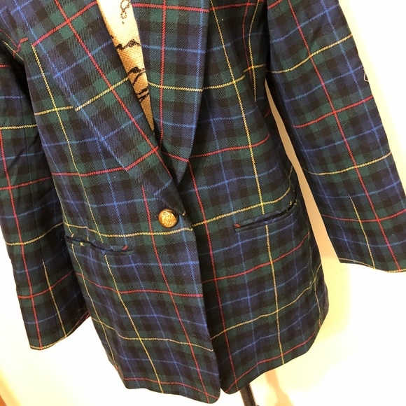 Pendleton | Jackets & Coats | Vintage Pendleton Plaid Blazer Wool Tweed ...