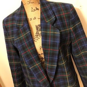 Pendleton | Jackets & Coats | Vintage Pendleton Plaid Blazer Wool Tweed ...