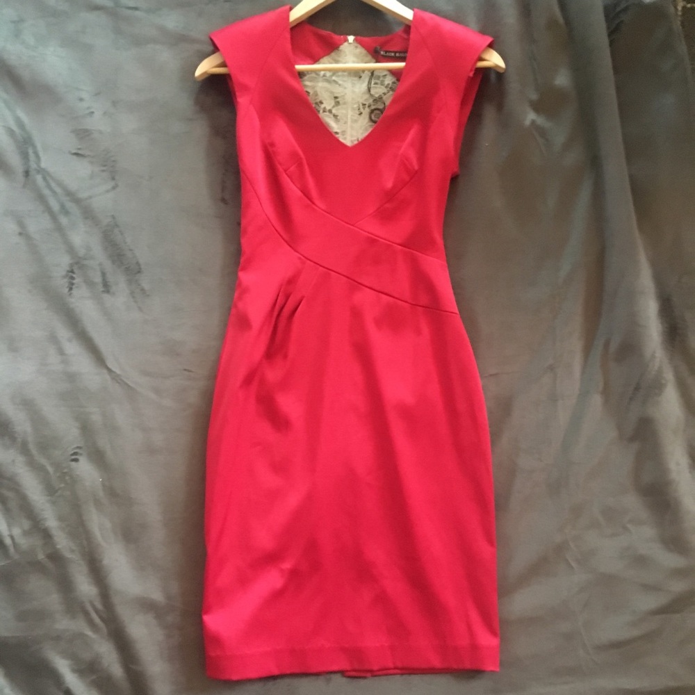Black Halo Red Jagger Dress - Gem