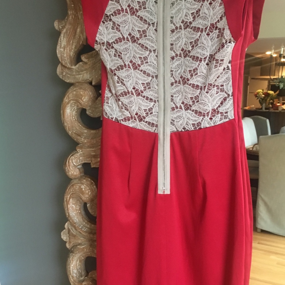 Black Halo Red Jagger Dress - Gem