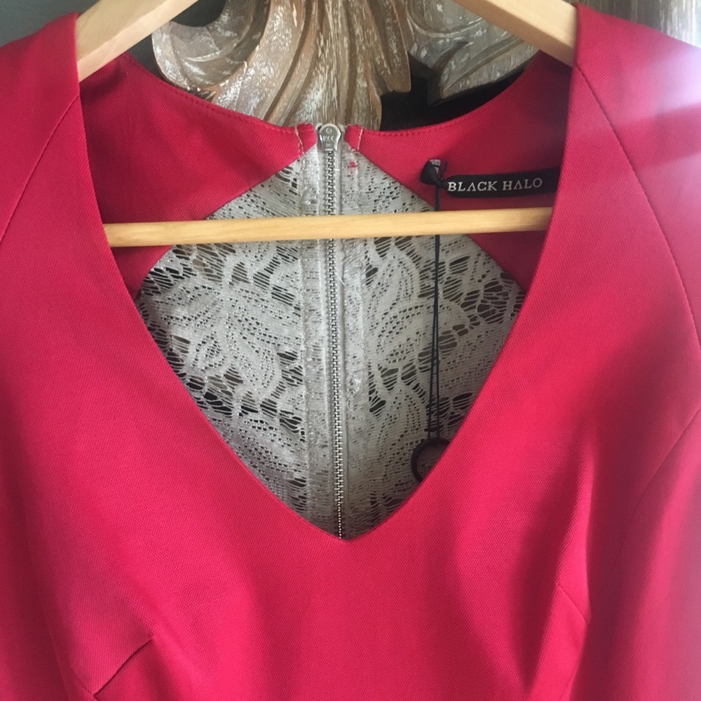 Black Halo Red Jagger Dress - Gem