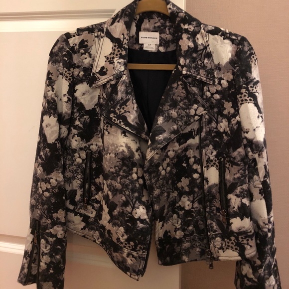 Club Monaco | Jackets & Coats | Club Monaco Floral Moto Jacket | Poshmark