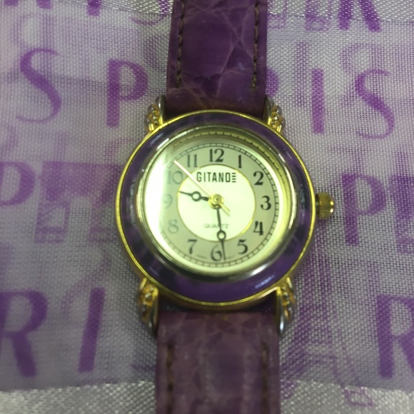 Gitano | Accessories | Gitano Lavender Leather Watch | Poshmark