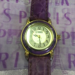 Gitano | Accessories | Gitano Lavender Leather Watch | Poshmark