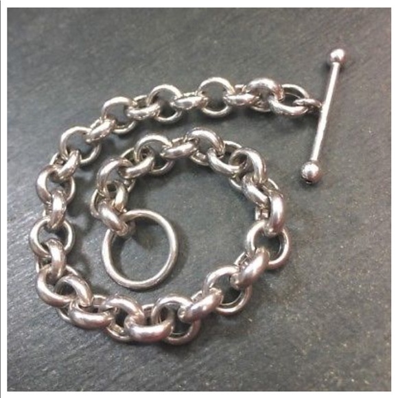 Jewelry | Solid Silver Italian Fancy Cable Link Bracelet | Poshmark