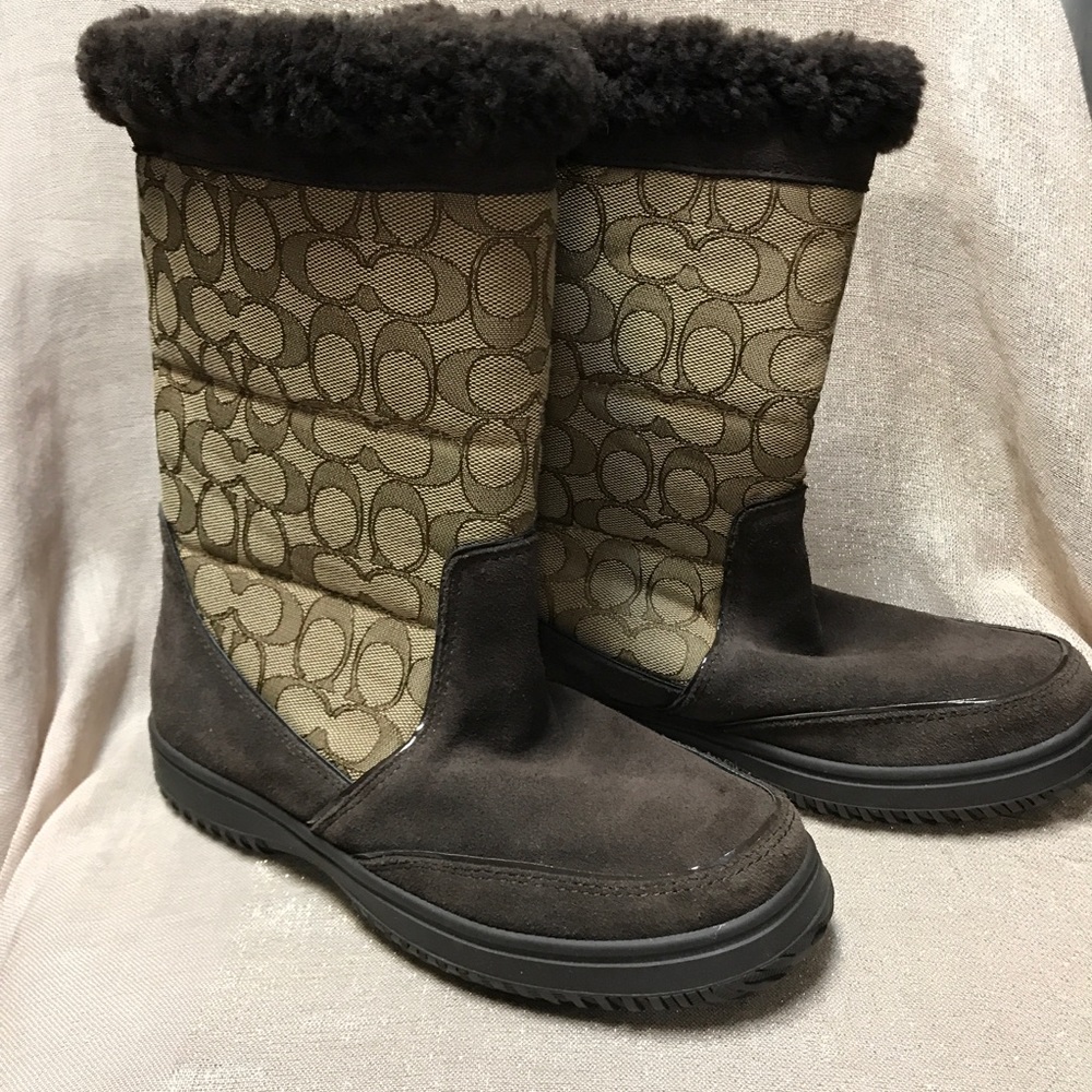 Coach Logo Winter Boots - Gem