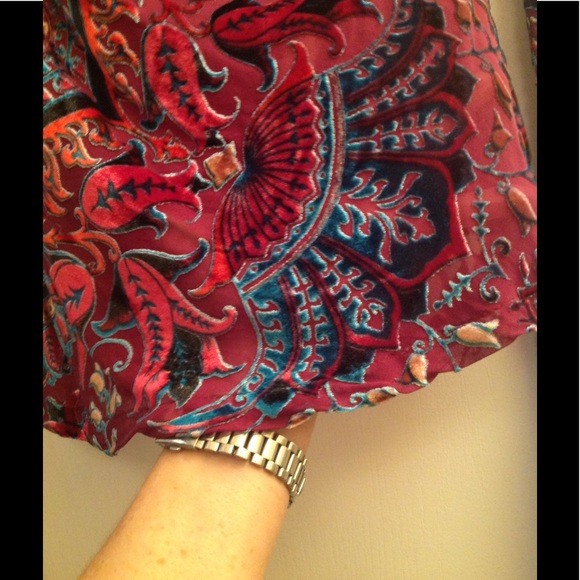 VINTAGE COLLECTION | Tops | Vintage Velvet And Fine Net Top | Poshmark