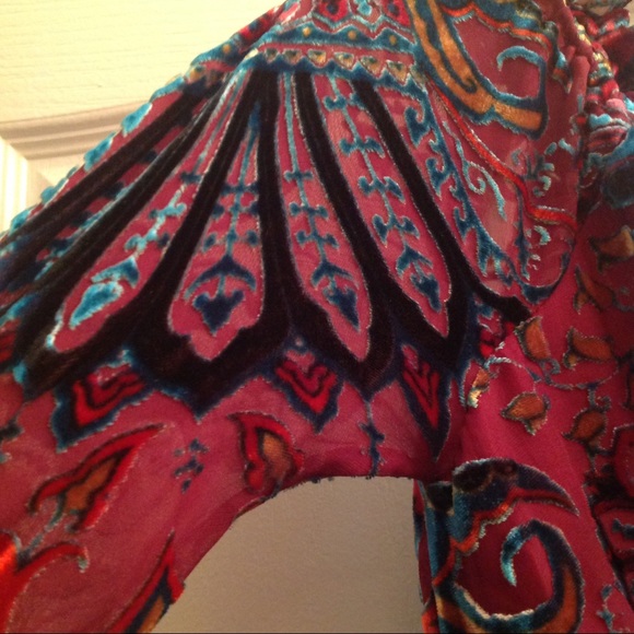 VINTAGE COLLECTION | Tops | Vintage Velvet And Fine Net Top | Poshmark