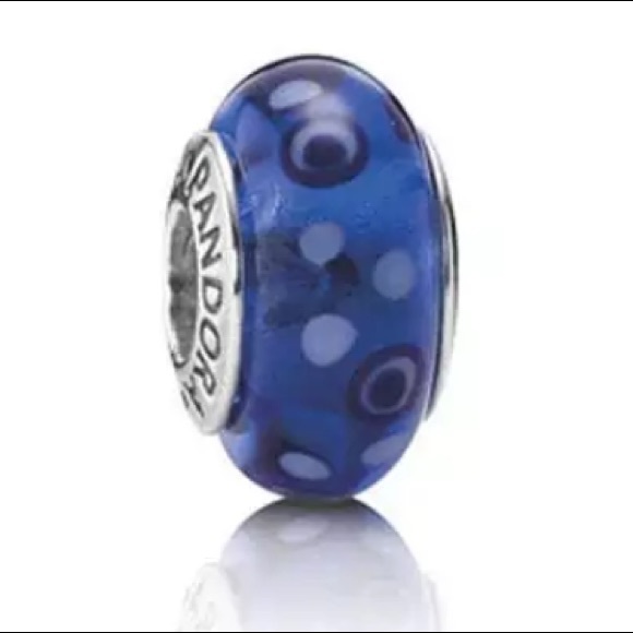 Pandora | Jewelry | Pandora Blue Bubble Bead | Poshmark