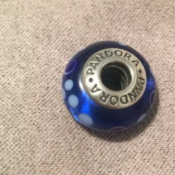 Pandora | Jewelry | Pandora Blue Bubble Bead | Poshmark