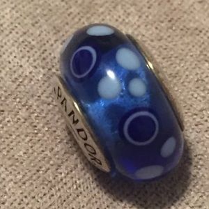 Pandora | Jewelry | Pandora Blue Bubble Bead | Poshmark