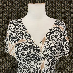 Anthropologie | Tops | Anthro Graphic Framework Blouse By Odille | Poshmark