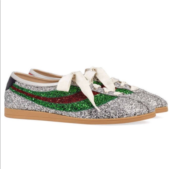 Gucci | Shoes | Gucci Falacer Glitter Sneakers | Poshmark