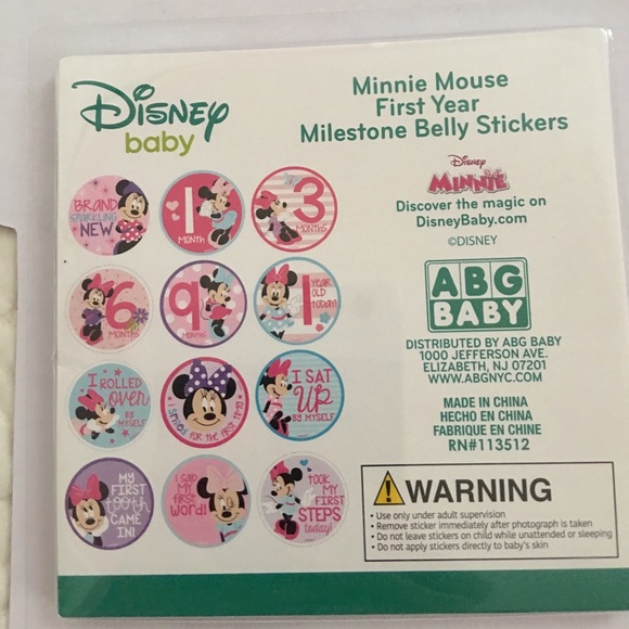 Disney | Accessories | New Disney Milestone Belly Stickers | Poshmark