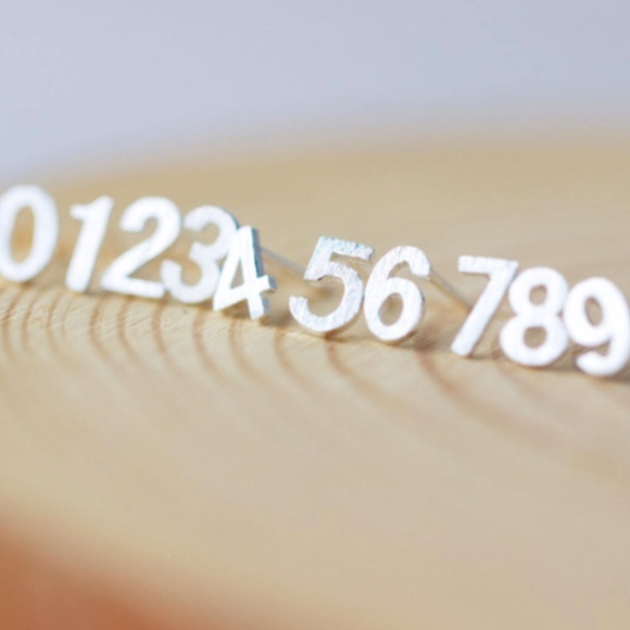 Jewelry | 925 Sterling Silver Number 9 Earrings 1 Pair | Poshmark