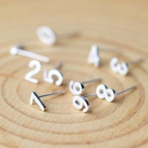 Jewelry | 925 Sterling Silver Number 9 Earrings 1 Pair | Poshmark