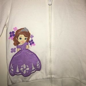 Disney | Jackets & Coats | Sofia The First Hoodie Sweatshirt Jacket ...