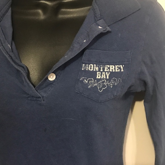 Authentic Original Vintage Style | Tops | Vintage Blue Monterey Bay ...