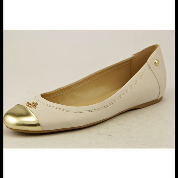 Coach | Shoes | Coach Chelsea Ballet Flats Wcontrast Cap Toe | Poshmark