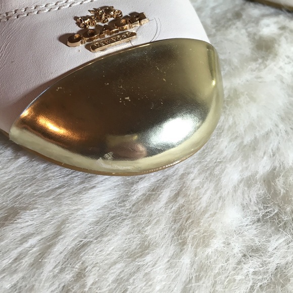 Coach | Shoes | Coach Chelsea Ballet Flats Wcontrast Cap Toe | Poshmark
