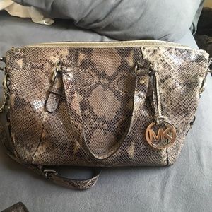 Michael Kors | Bags | Michael Kors Snake Skin Shoulder Bag | Poshmark