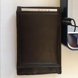 croft & barrow | Accessories | Nwt Brown Vegan Leather Magnetic Front ...