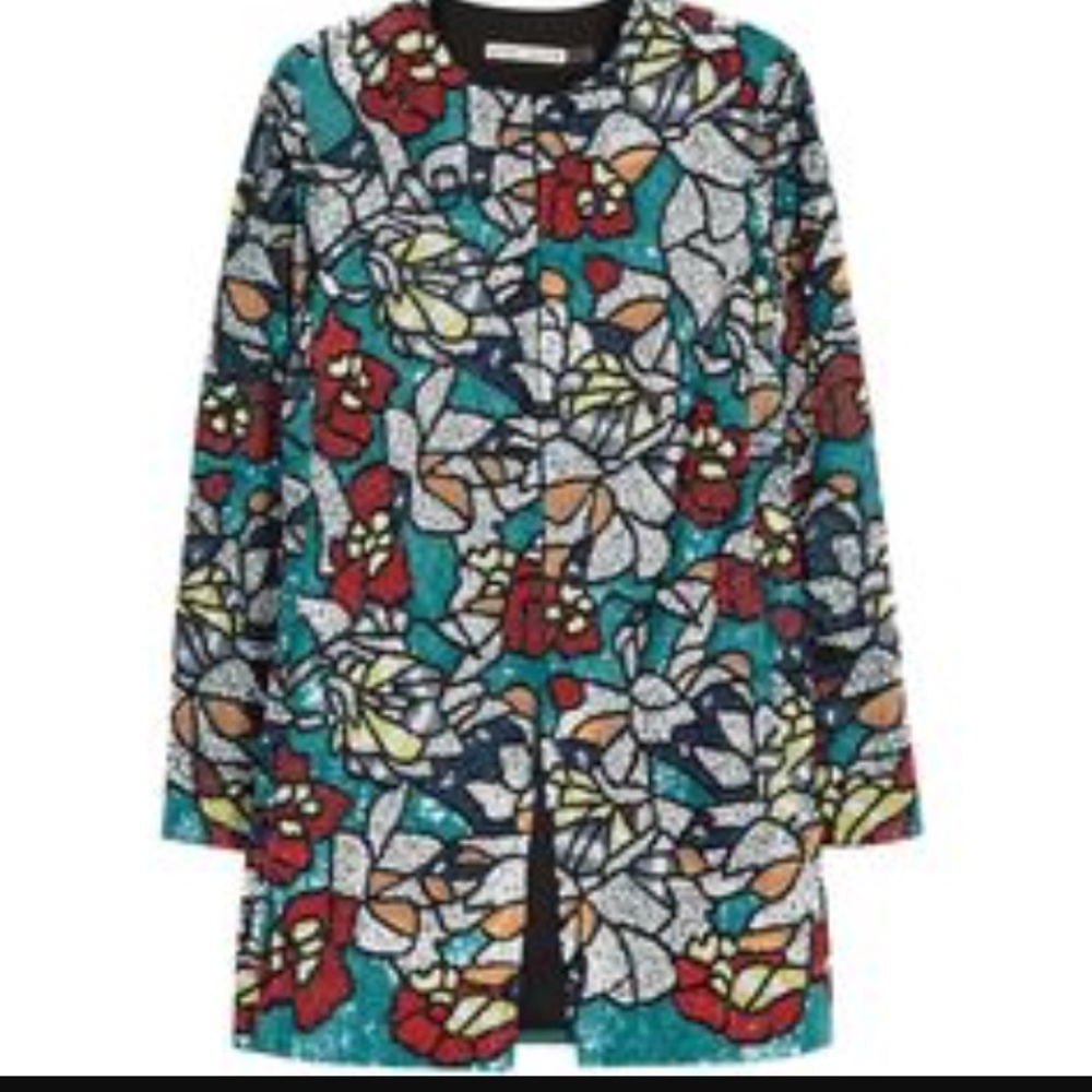 Alice And Olivia Sequined Rory Jacket - Gem