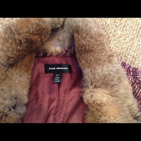 Club Monaco | Jackets & Coats | Club Monaco Rabbit Hair Jacket Sz Xs ...