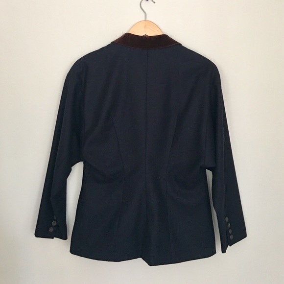 Ralph Lauren Blue Label | Jackets & Coats | Ralph Lauren Blue Label Navy Velvet Collar Blazer ...
