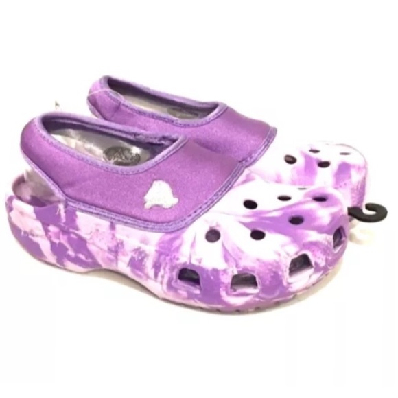 CROCS | Shoes | Nwt Crocs Crocling Purple Haze Swirl Youth 3 | Poshmark