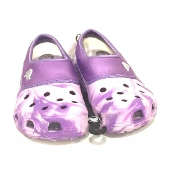 CROCS | Shoes | Nwt Crocs Crocling Purple Haze Swirl Youth 3 | Poshmark