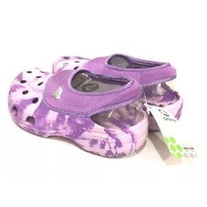 CROCS | Shoes | Nwt Crocs Crocling Purple Haze Swirl Youth 3 | Poshmark