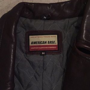 American Base | Jackets & Coats | Vintage Leather | Poshmark