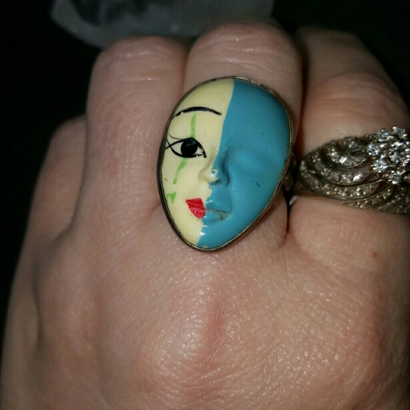 Vintage | Jewelry | Vintage New Orleans Masquerade Mask Ring | Poshmark