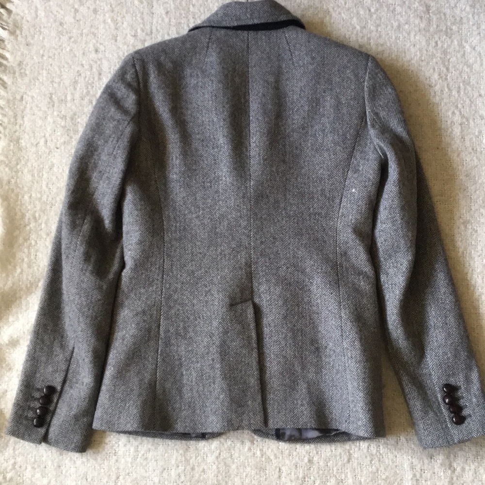 Herringbone Hacking Jacket - Wool - Gem