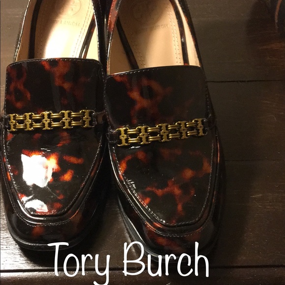 Tory Burch | Shoes | Tory Burch Tortoise Shell Berline Mid Heel Loafers ...