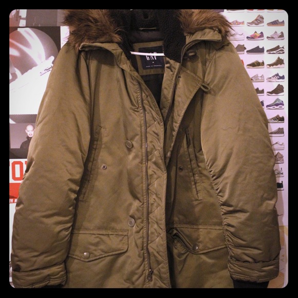GAP | Jackets & Coats | Gap Military Fur Jacket | Poshmark