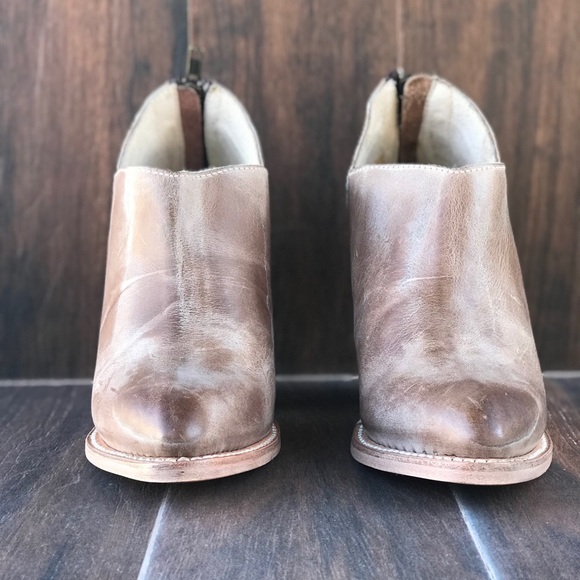 Steve Madden | Shoes | Freebird Distressed Stitched Ankle Booties ...