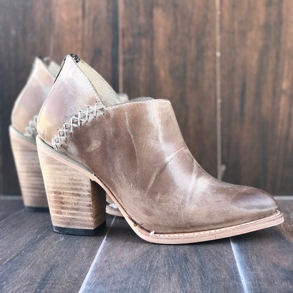 Steve Madden | Shoes | Freebird Distressed Stitched Ankle Booties ...
