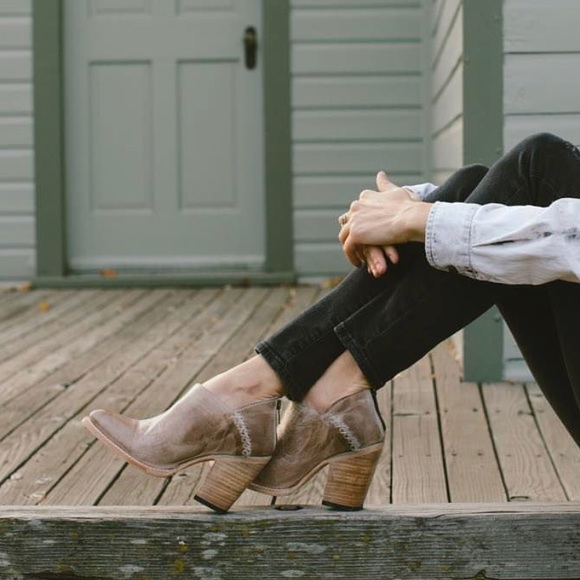 Steve Madden | Shoes | Freebird Distressed Stitched Ankle Booties ...